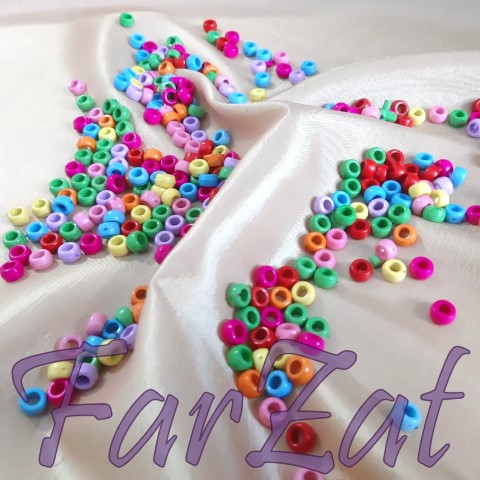 Margele plastic rotunde - Multicolore - Tesaturi si Accesorii